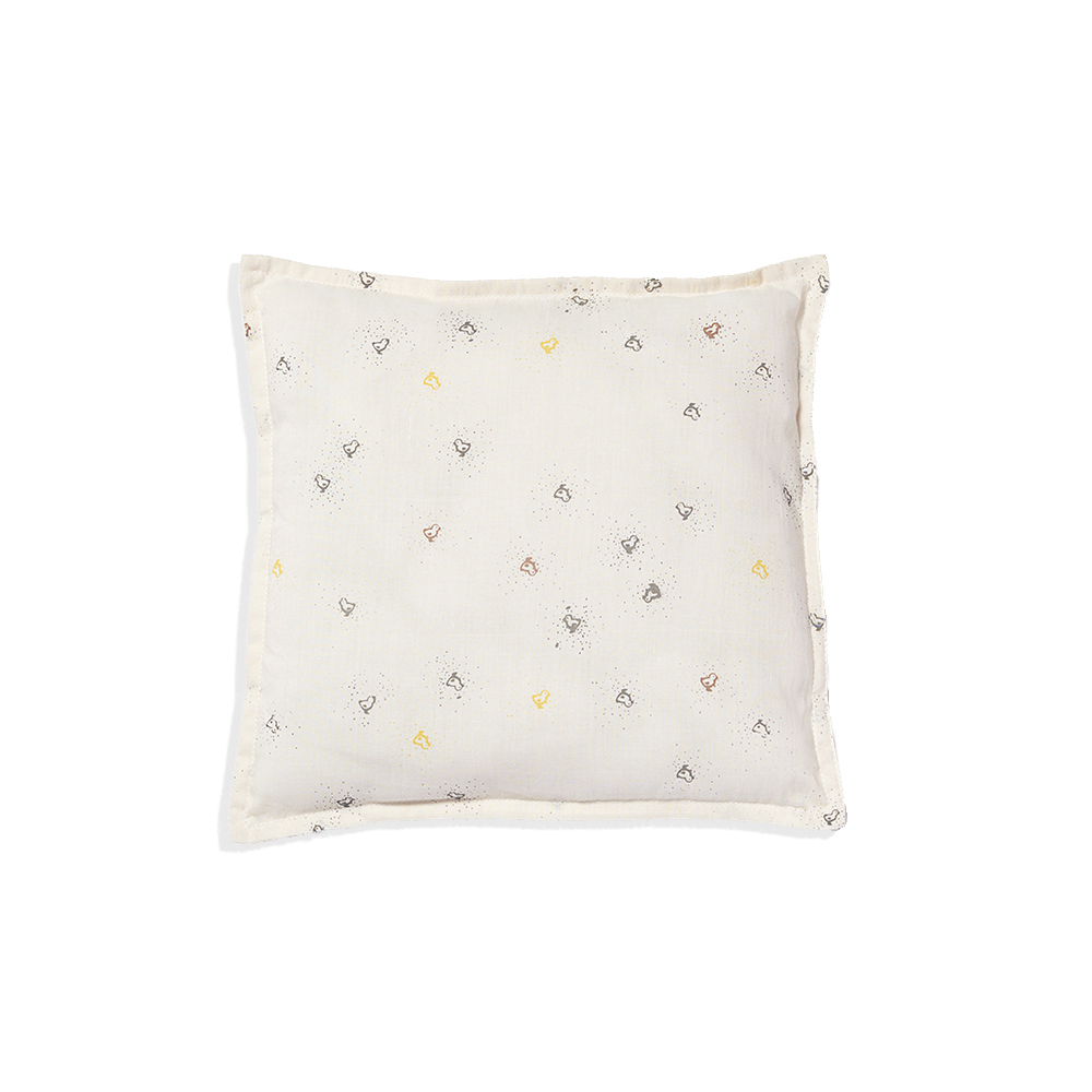 Petit coussin carré bébé Bird - Ecru Sweetcase pour chambre enfant ...