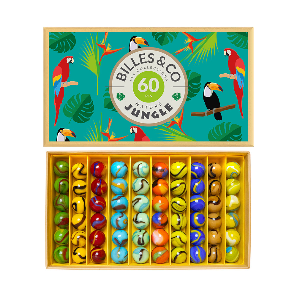 Coffret de 60 Billes - Jungle Billes and Co pour chambre enfant - Les ...