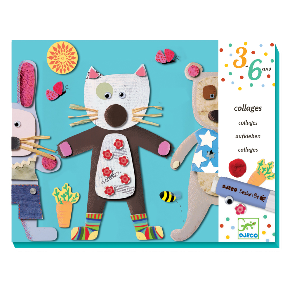 Atelier Collages - Collages des petits Djeco pour chambre enfant - Les ...