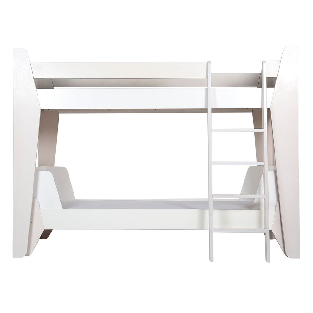 Lit superposé modulable - Blanc Lumokids pour chambre enfant - Les ...