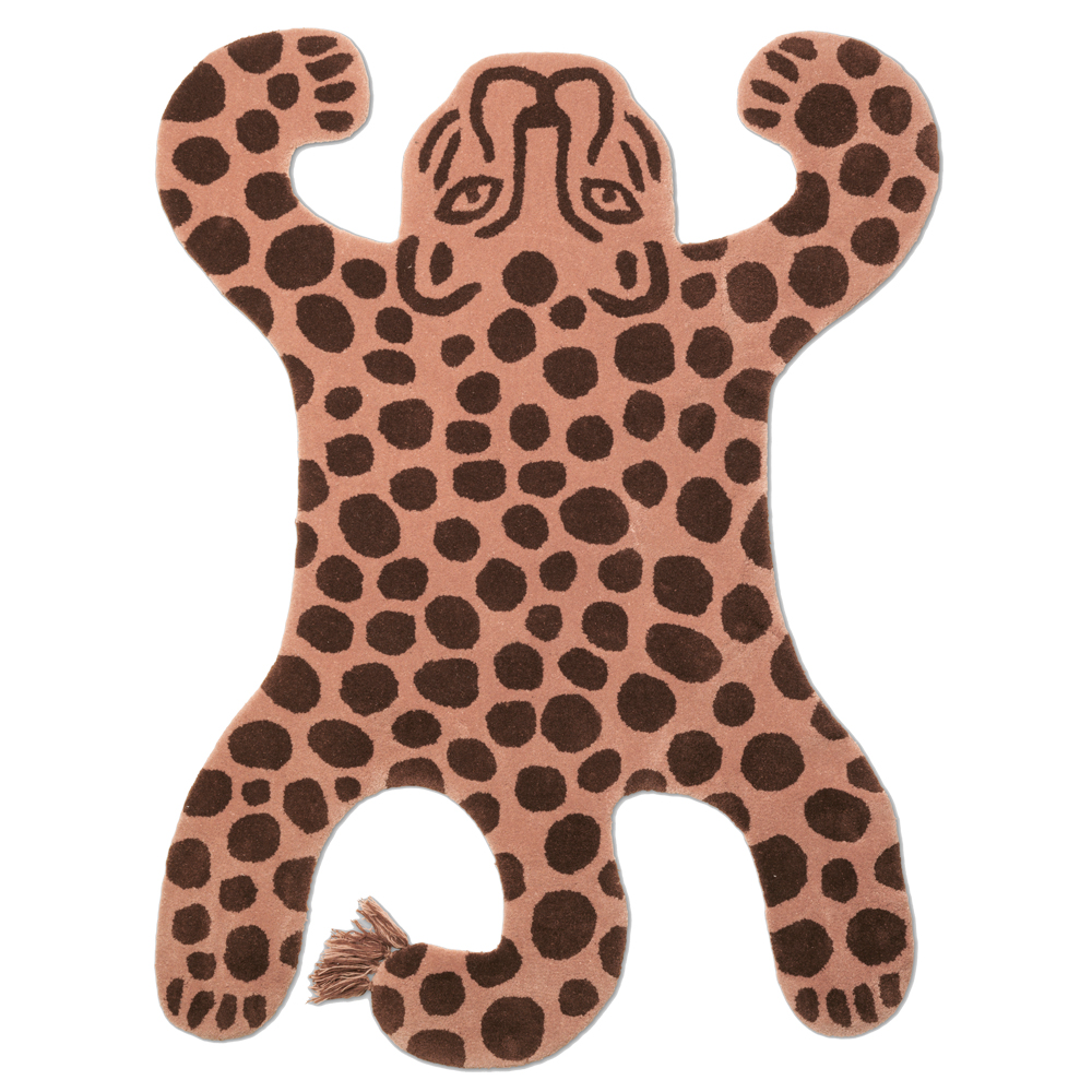 Tapis léopard Safari - Corail Ferm Living pour chambre enfant - Les ...